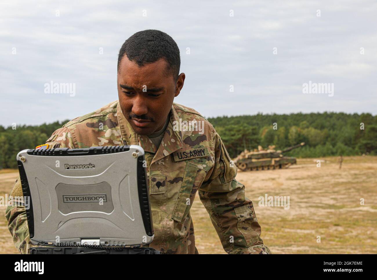 Spc. Mekhi Maisonet, a cavalry scout with Headquarters and Headquarters ...