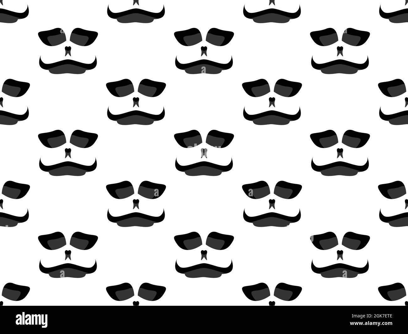 Scary face seamless pattern. Spooky halloween face with evil scary eyes ...
