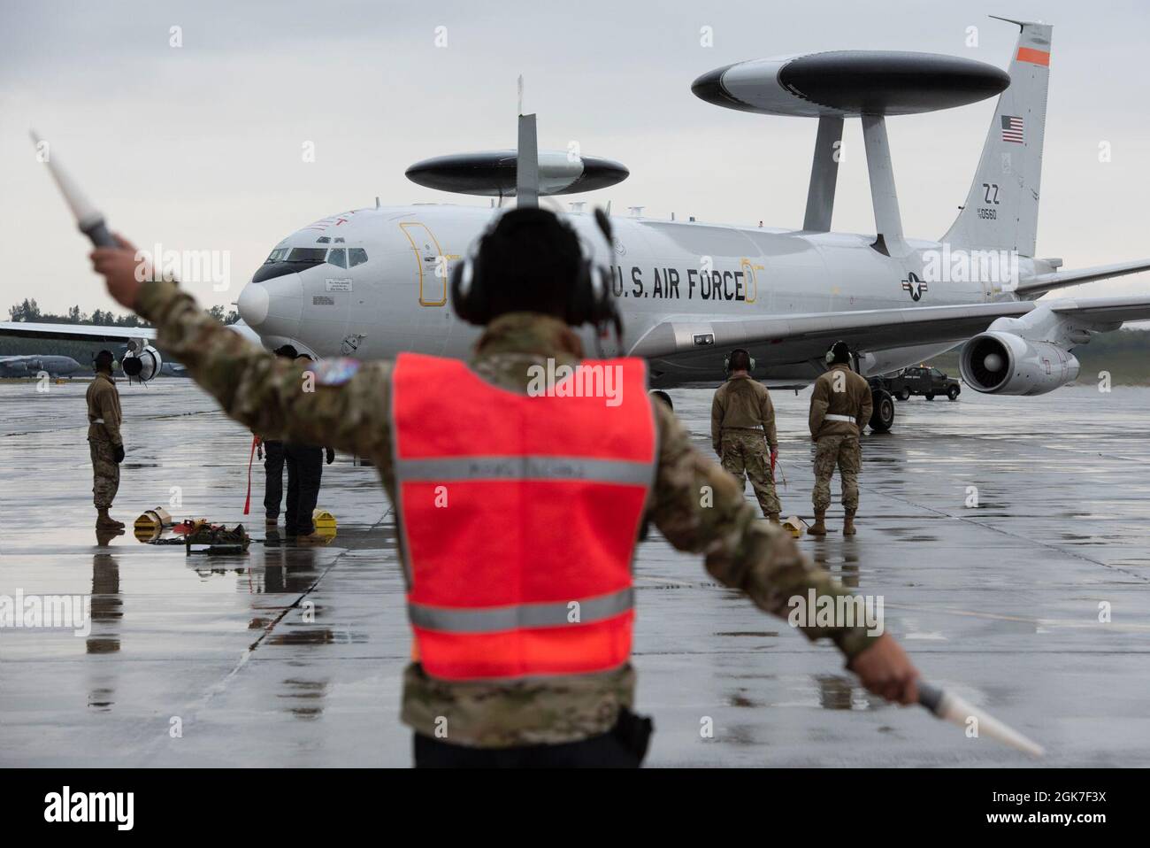 U.S. Air Force maintainers assigned to the 718th Aircraft Maintenance ...