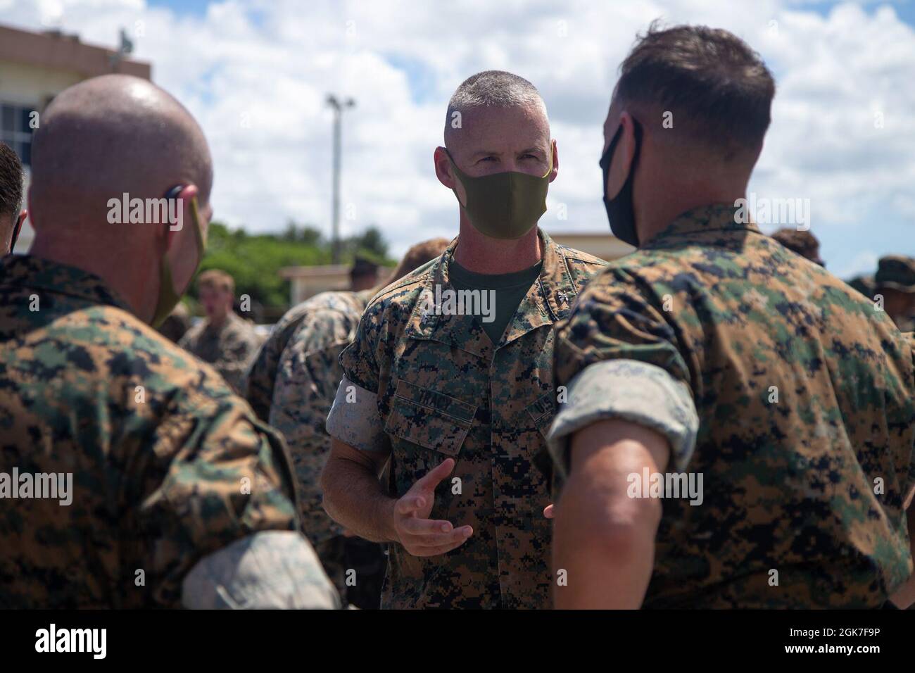 U.S. Marine Corps Col. Matthew Tracy, commanding officer, 4th Marines ...