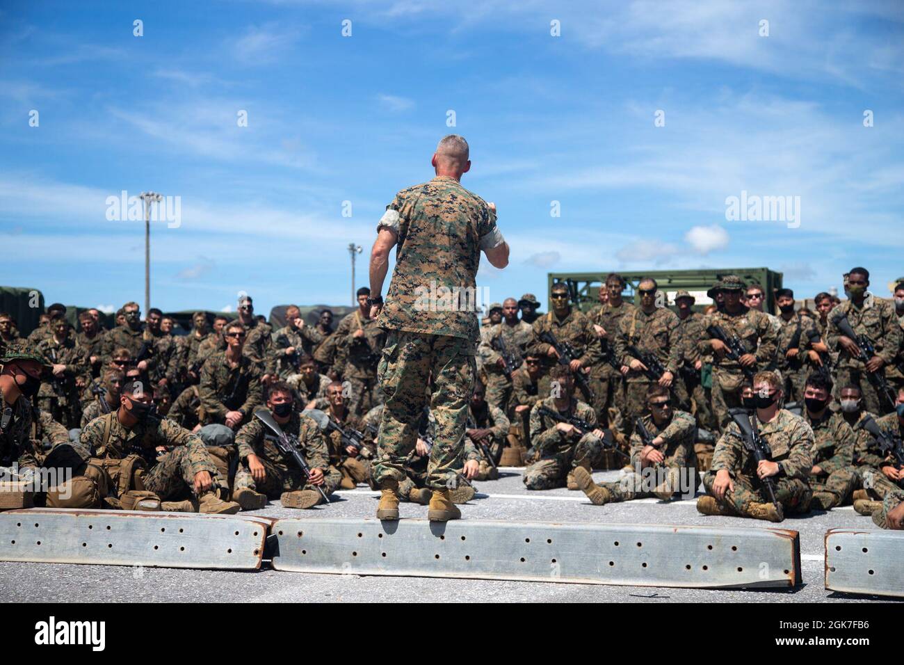 U.S. Marine Corps Col. Matthew Tracy, commanding officer, 4th Marines ...