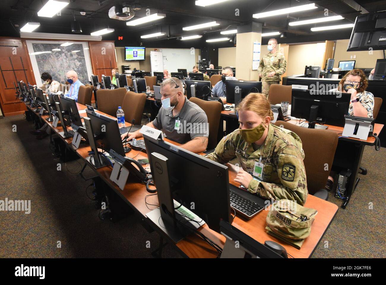 Members of Fort Knox Multi-agency Coordination Group oversee operations ...