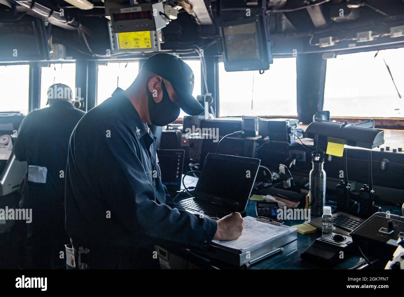 210825-N-LP924-1028 SOUTH CHINA SEA (Aug. 25, 2021) Quartermaster 1st ...