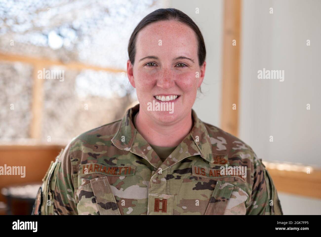 U.S. Air Force Capt. Sarah Marianetti from the 332nd Air Expeditionary ...