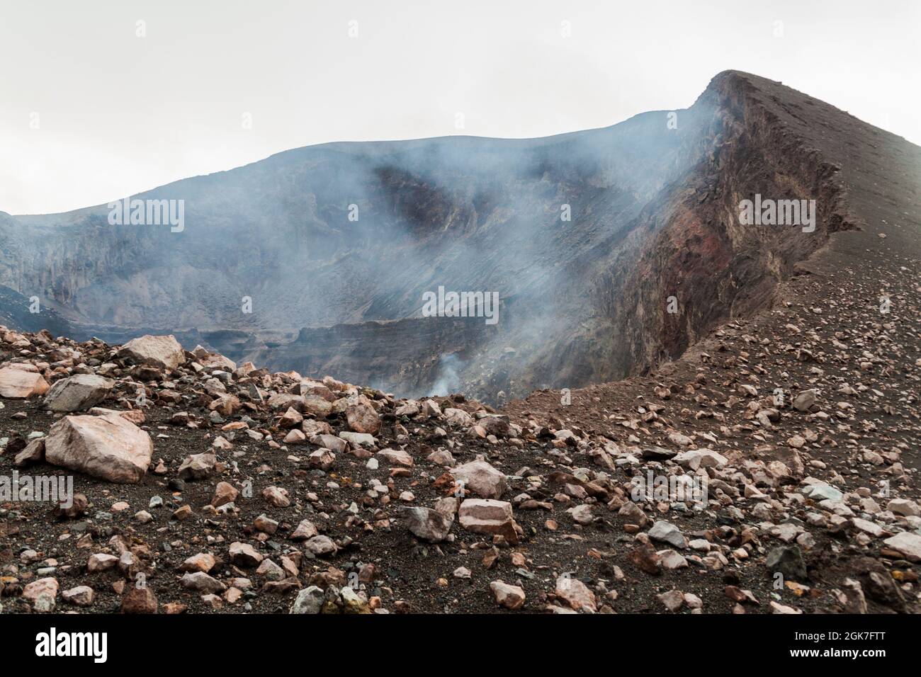 Crater of Telica volcano, Nicaragua Stock Photo - Alamy