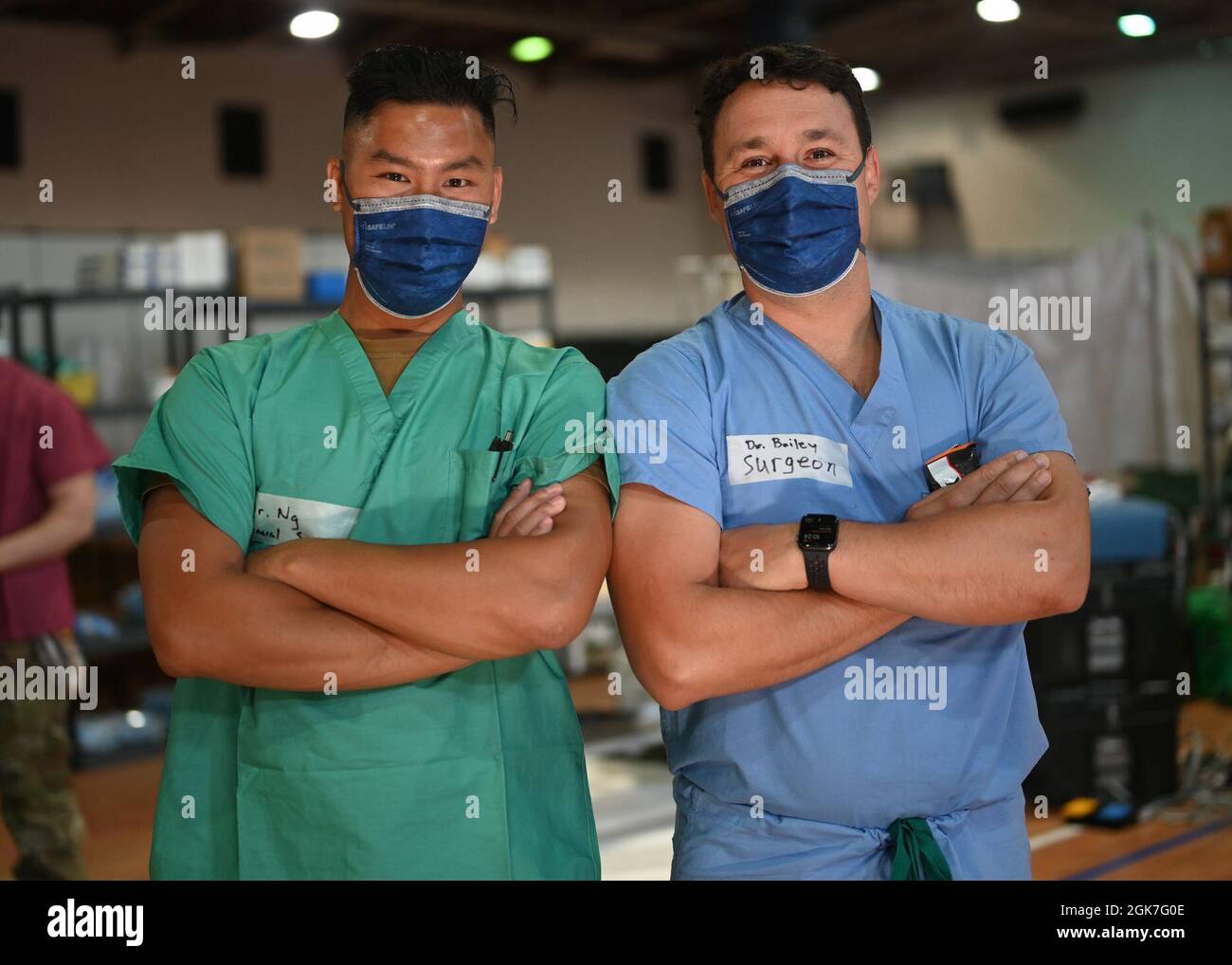 U.S. Air Force Doctors Chris Ng and David Bailey, 48th Medical Group ...