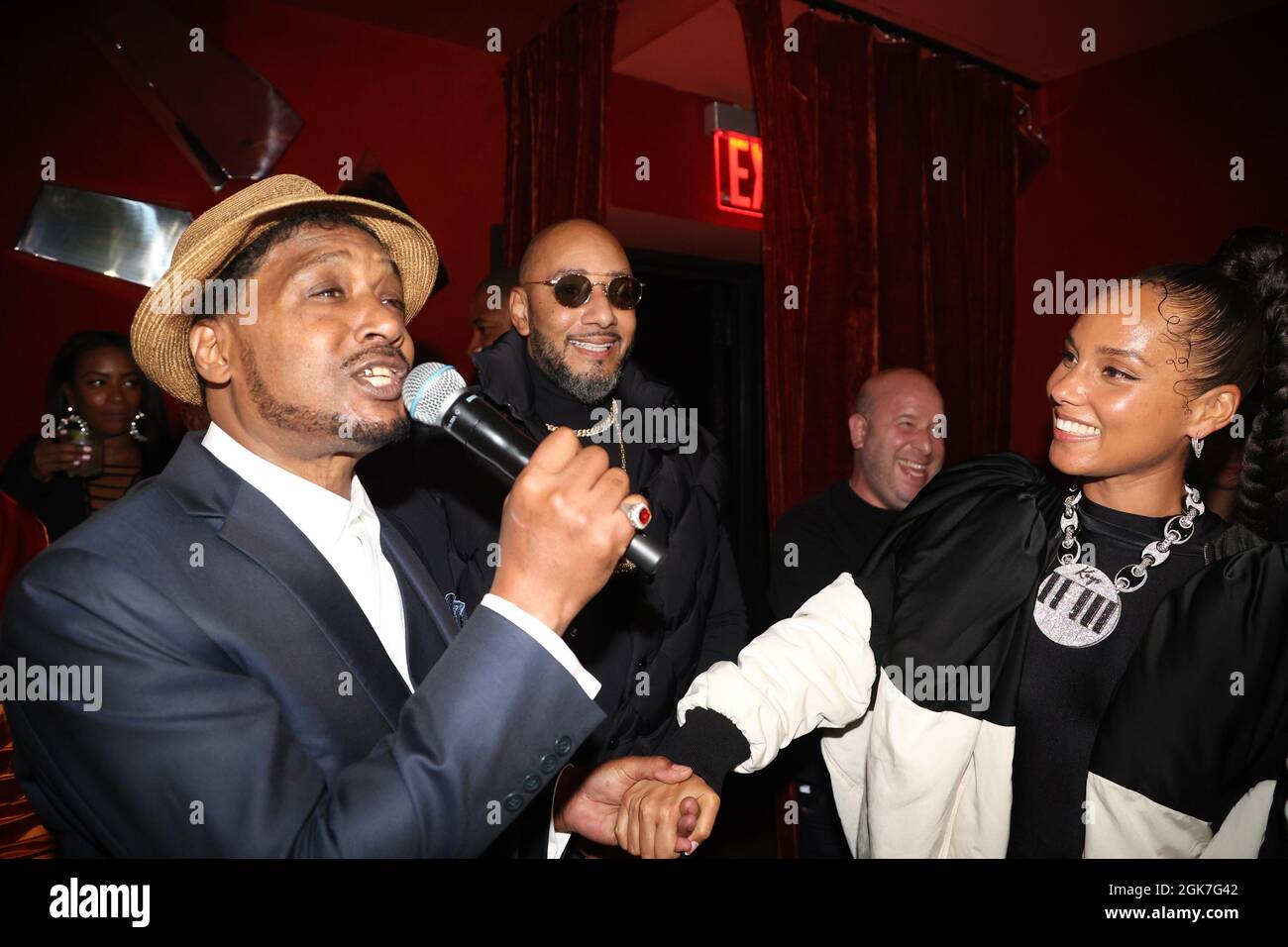 New York, NY, USA. 12th Sep, 2021. Suoper Cat, Swizz Beatz and Alicia ...