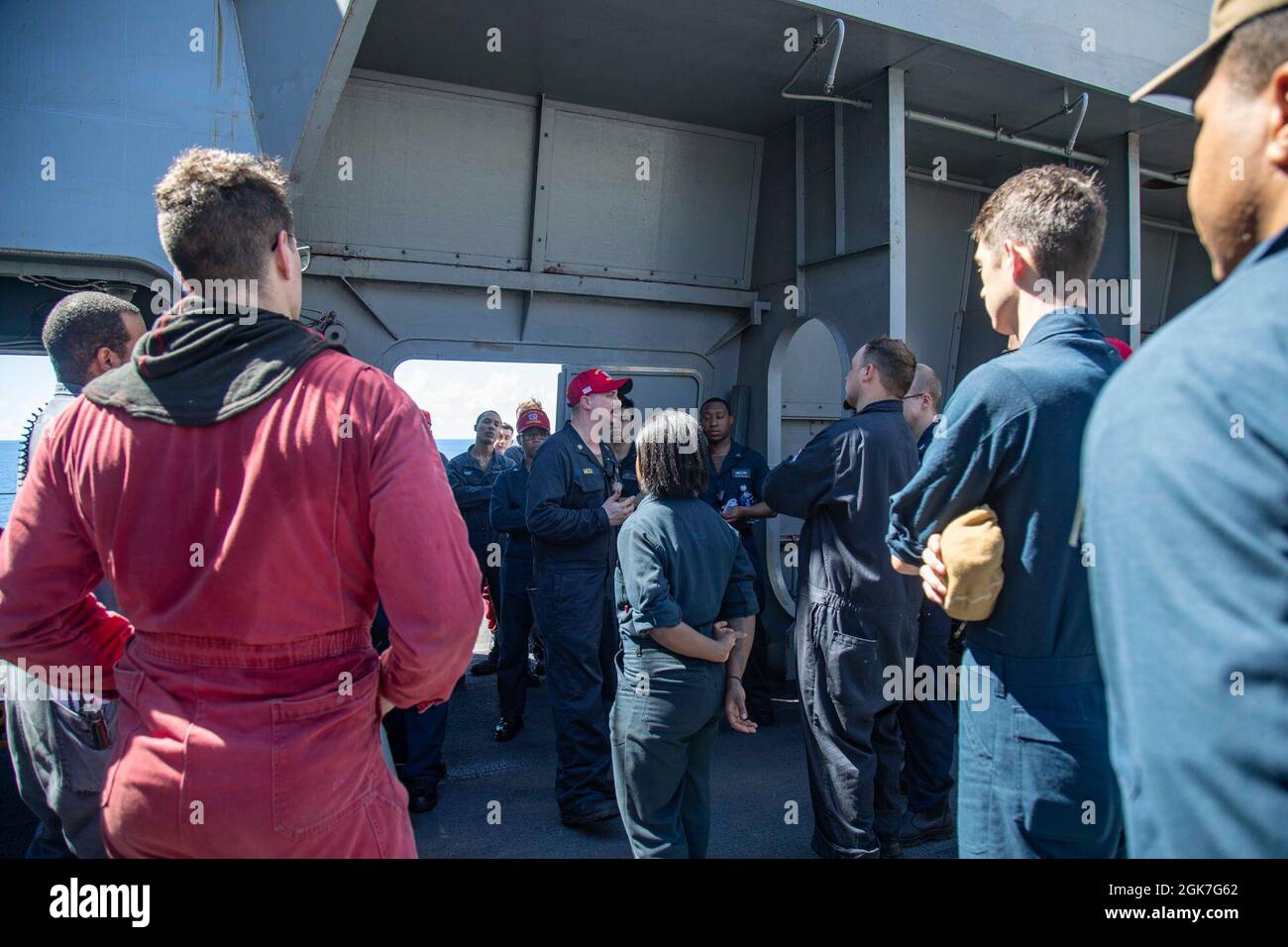 210825-N-YP246-1092 EAST CHINA SEA (Aug. 25, 2021) Damage Controlman ...