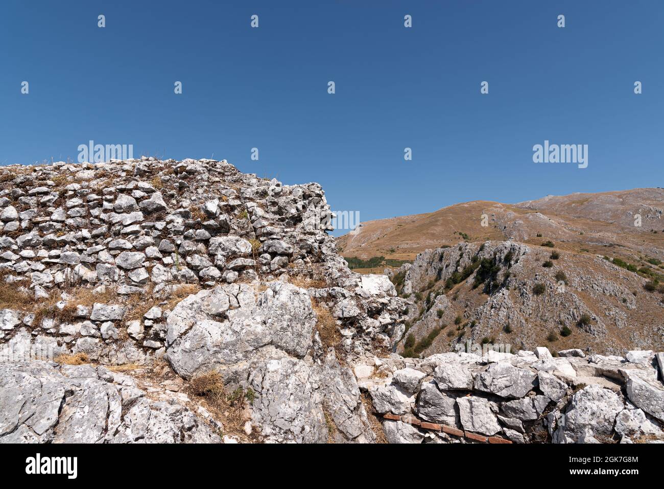 On the top of the hill on which the town is built there are the ruins ...
