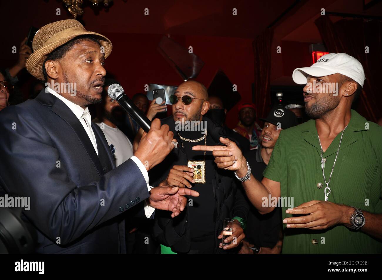 New York, NY, USA. 12th Sep, 2021. Super Cat, Swizz Beatz and Baby Cham ...