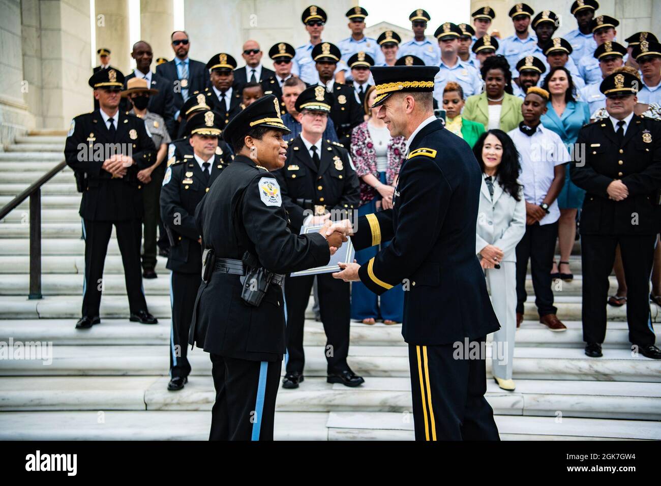 Maj. Gen. Allan M. Pepin (right), commanding general, Joint Task Force ...