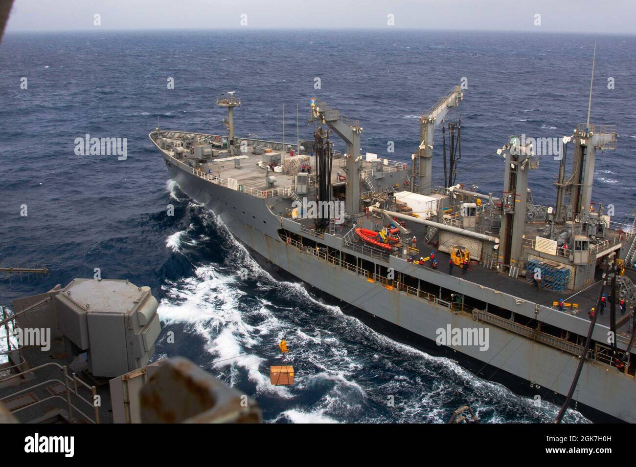 Military sealift command fleet replenishment oiler usns pecos t ao 197 ...
