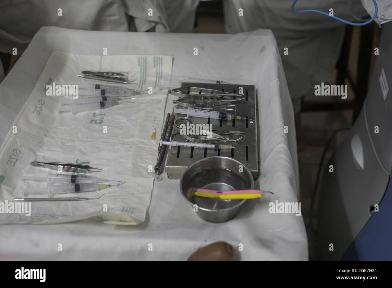 Dhaka, Bangladesh. 13th Sep, 2021. Equipment to be used for the removal ...