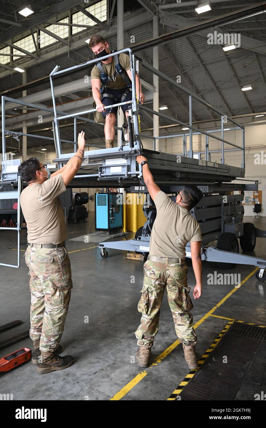 U.S. Air Force aerospace ground equipment (AGE) specialists from the ...