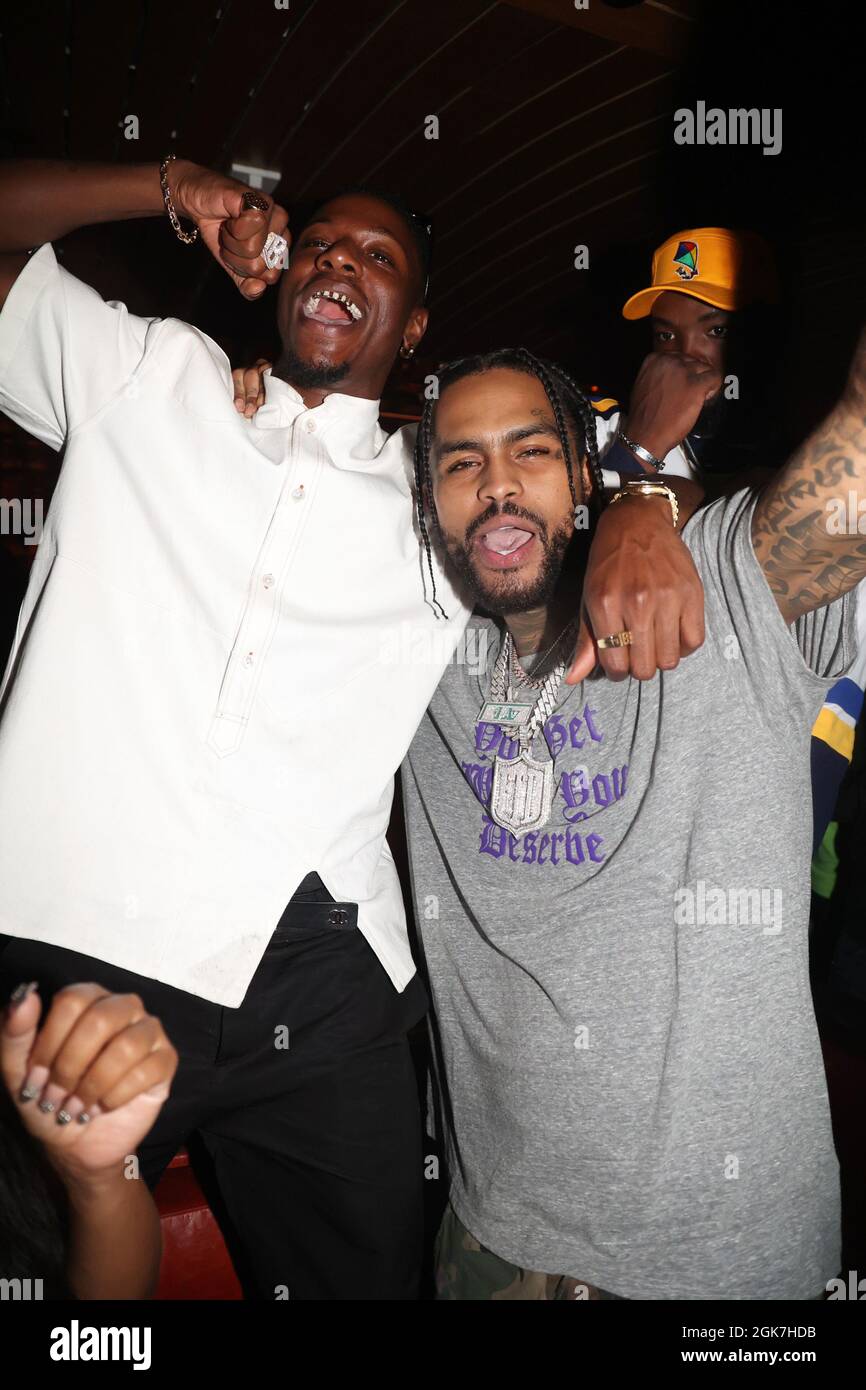 New York, NY, USA. 12th Sep, 2021. Joey Badass and Dave East pictured ...