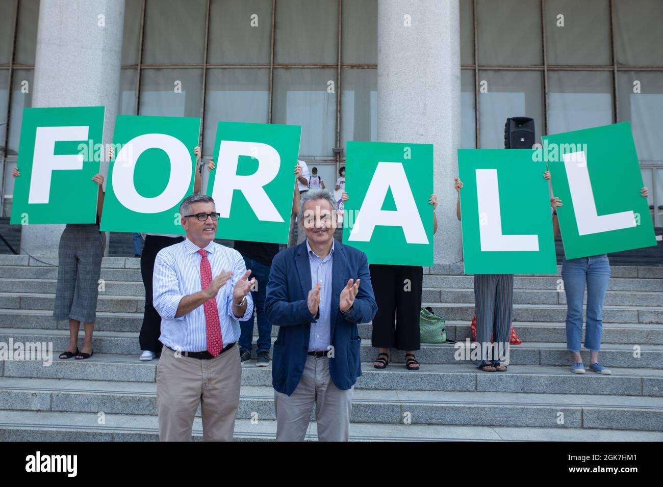Marco Impagliazzo, president of Community of Sant'Egidio, and Patrick ...