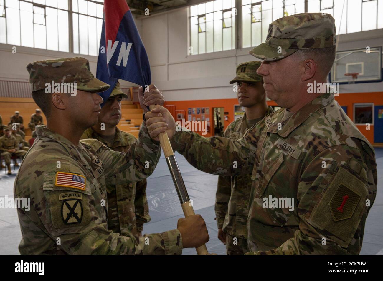 U.S. Army 1st Sgt. Jeremy Weatherwax (front-right), Headquarters and ...