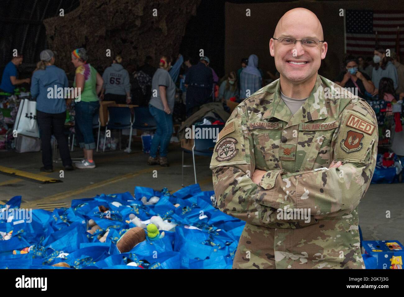 U.S. Air Force Maj. Kevin Rasmussen, 86th Dental Squadron chief of oral ...