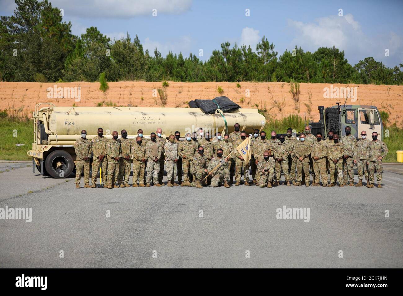 Soldiers of the 135th Quartermaster Company, 87th Division Sustainment ...