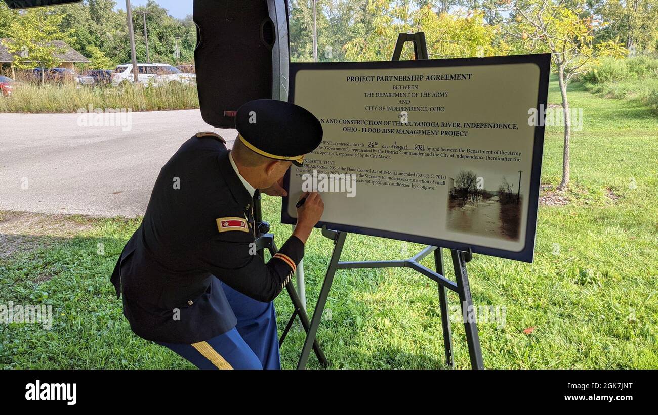 U.S. Army Lt. Col. Eli Adams, commander of the Buffalo District of the ...