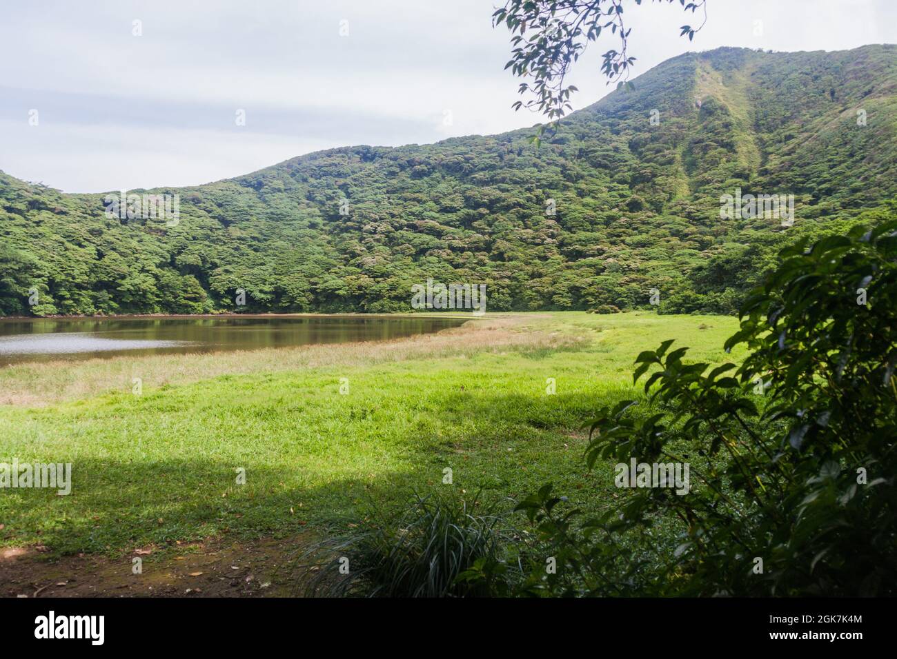 Lake in a crater of Maderas volcano on Ometepe island, Nicaragua Stock ...