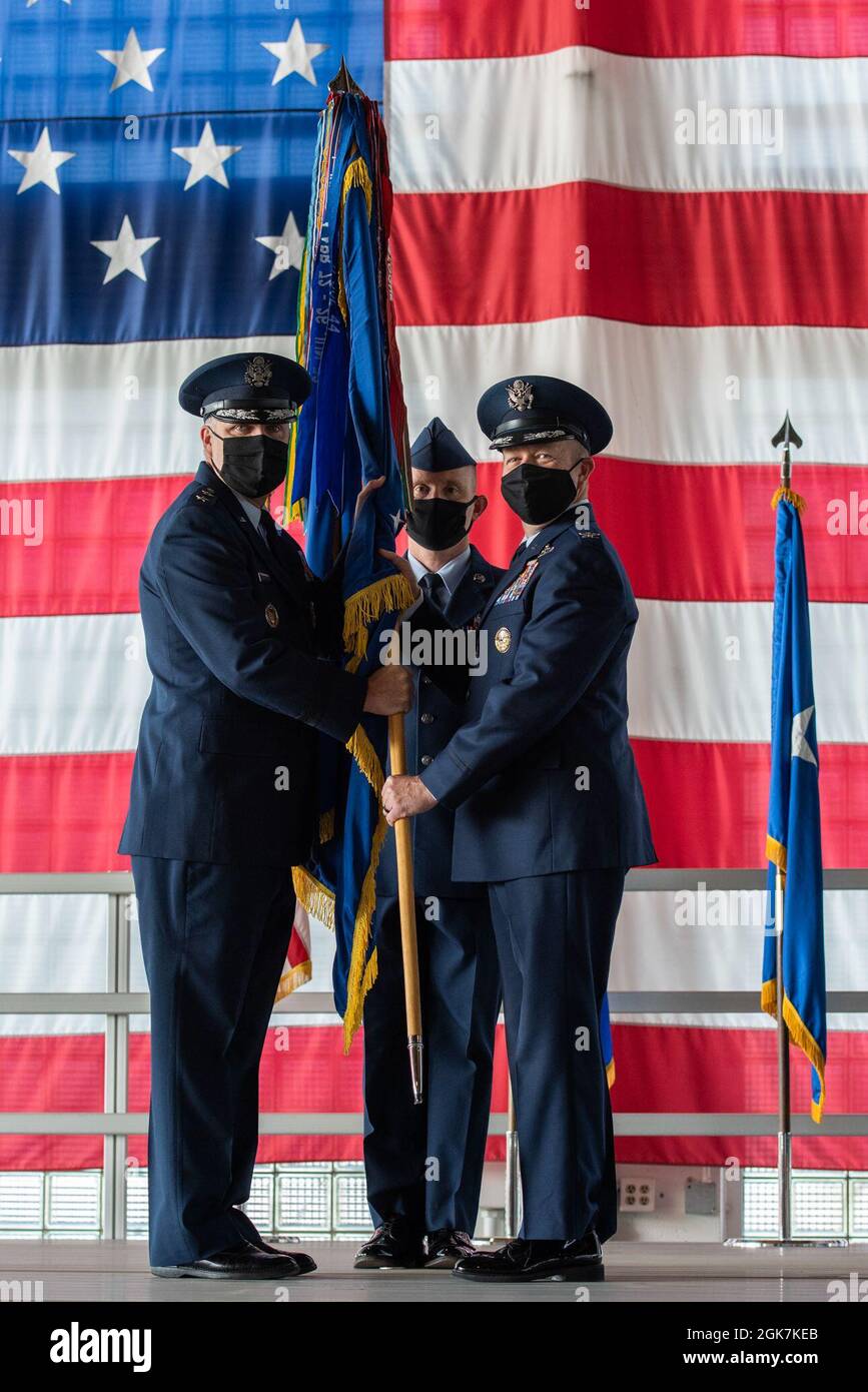 U.S. Air Force Maj. Gen. Michael G. Koscheski (left), 15th Air Force ...