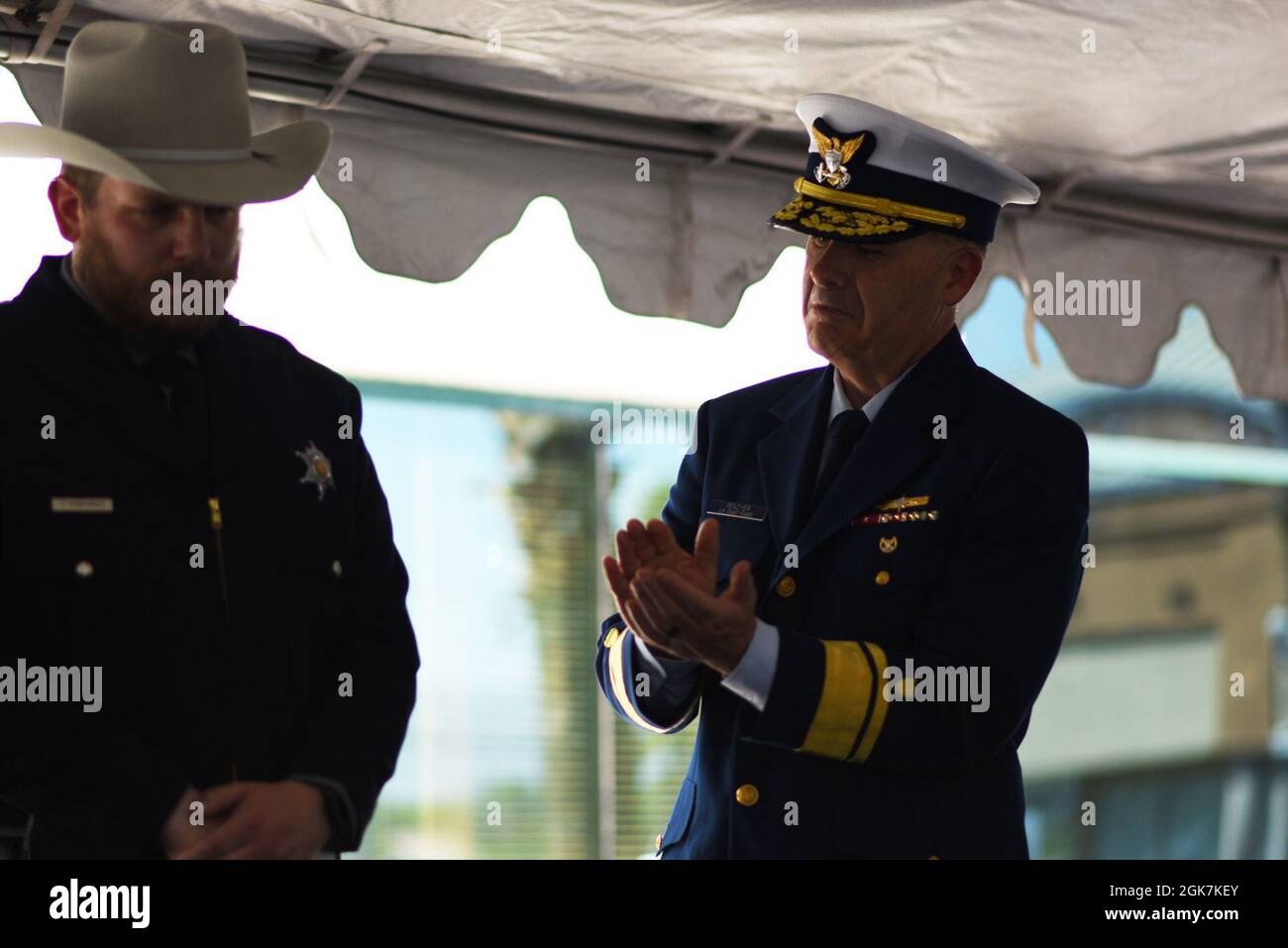 Casey Humphries, Nevada Department of Wildlife game warden and Rear Adm ...