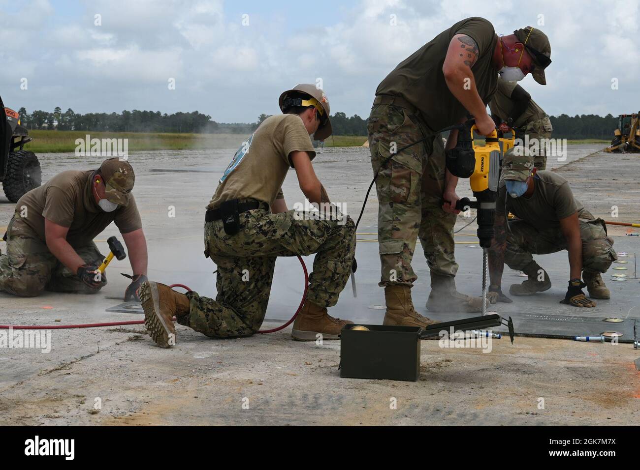 U.S. Air Force civil engineers from the pavements and construction ...