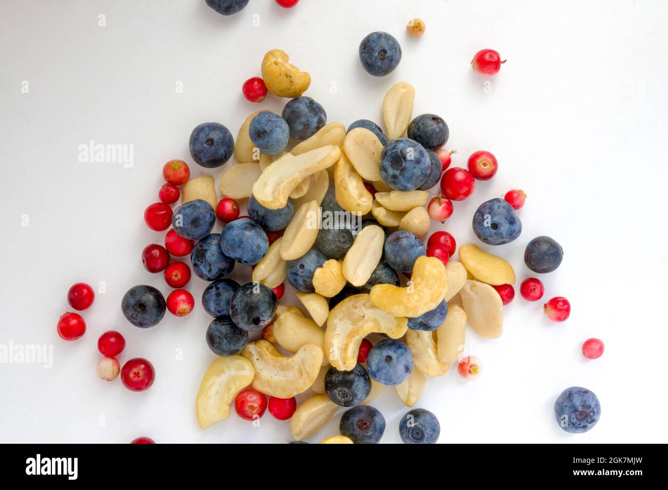 Full frame closeup forest fruit fresh berries colorful assorted large ...