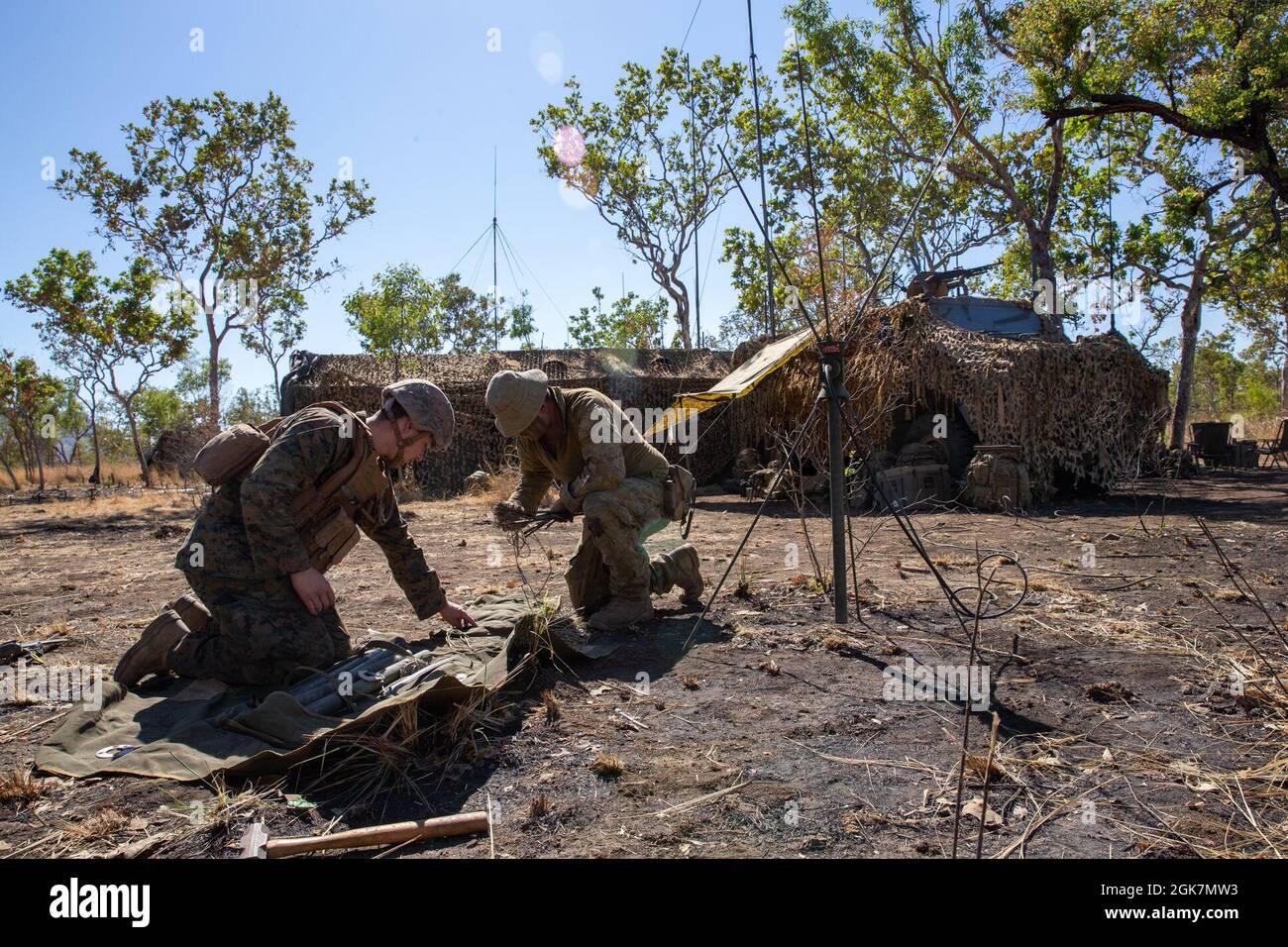 U.S. Marine Corps Pfc. Daniel Mayhugh, a radio operator with Marine ...