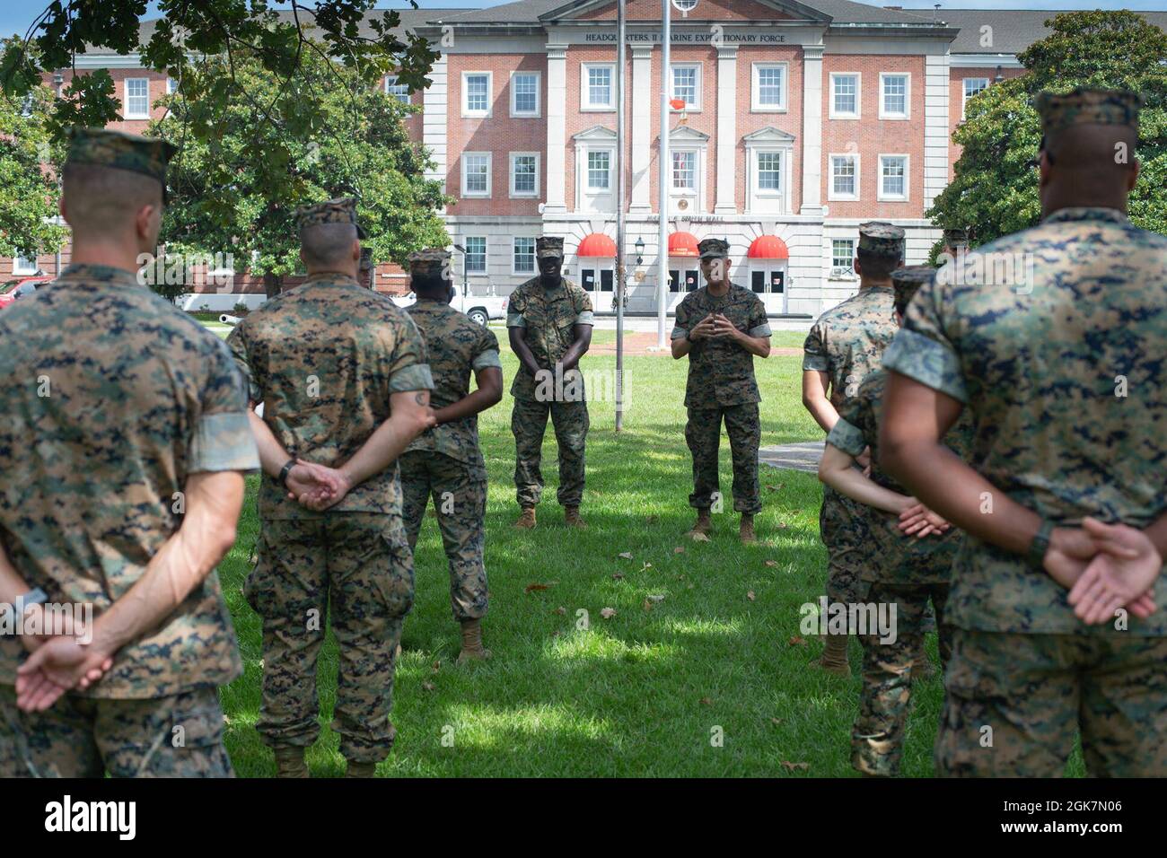 U.S. Marine Corps Maj. Gen. Francis Donovan, commanding general of 2d ...
