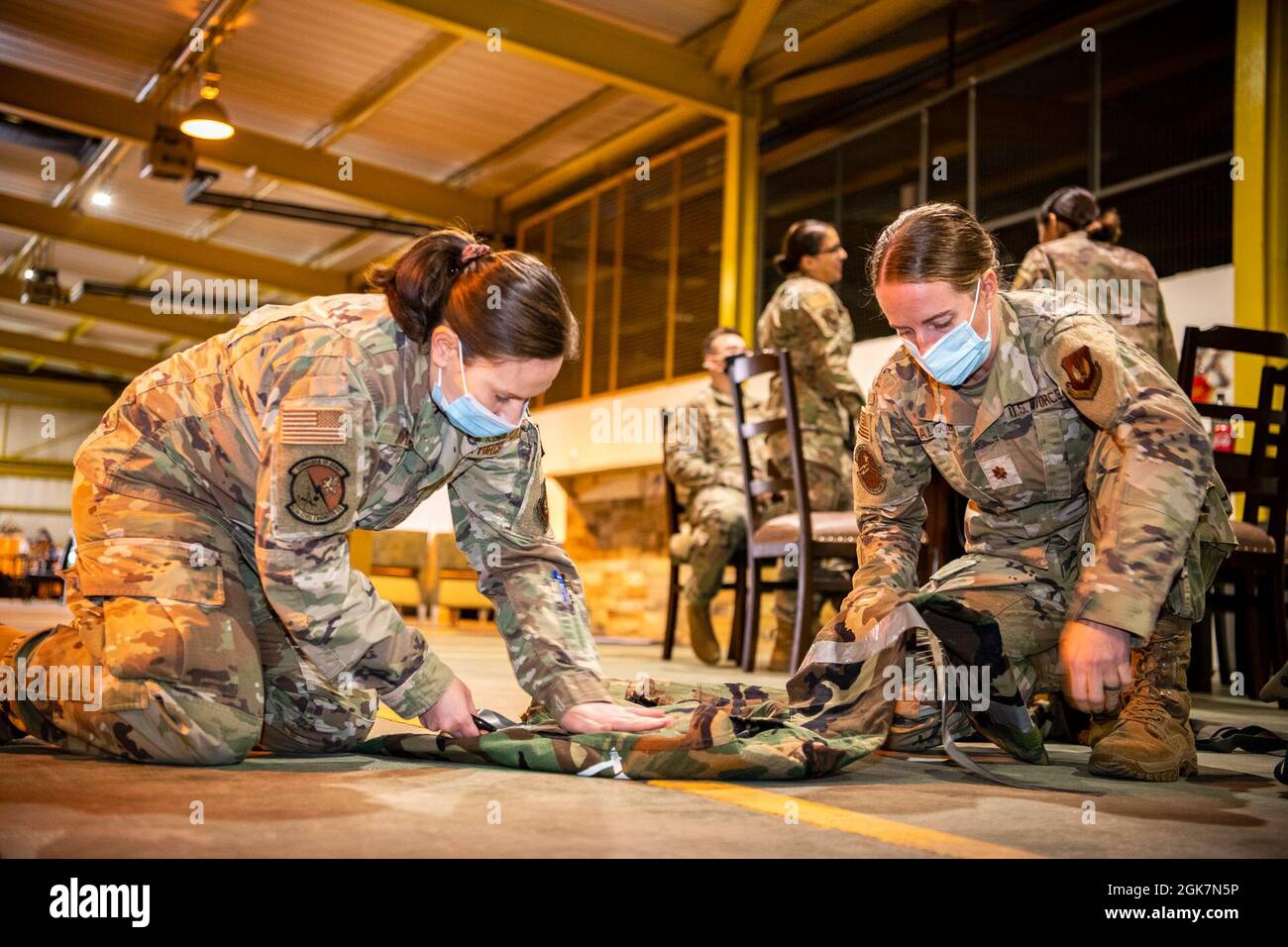 U.S. Air Force Master Sgt. Terri Adams, left, 423d Civil Engineer ...