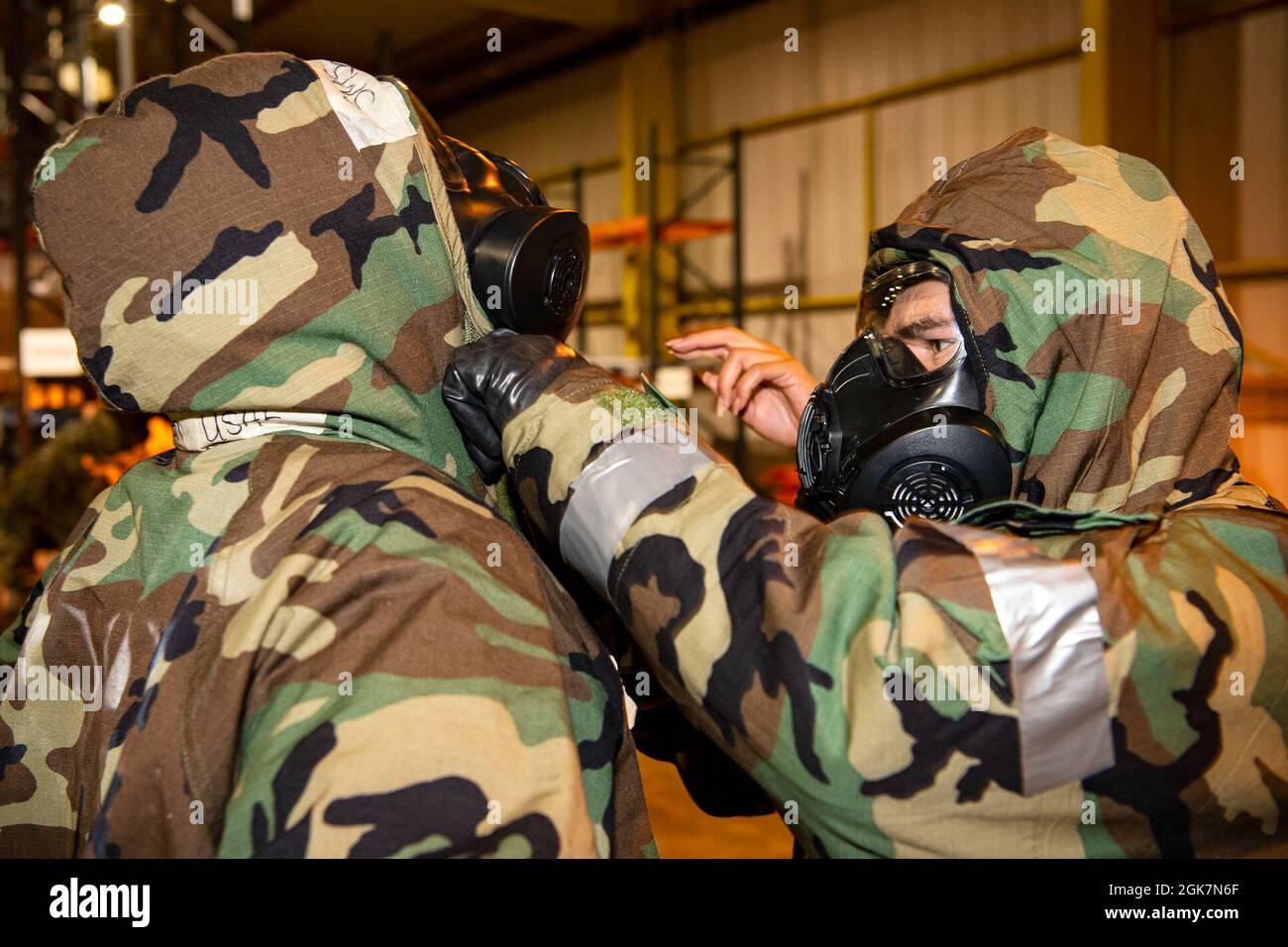 U.S. Air Force Col. Brian Filler, right, 501st Combat Support Wing ...