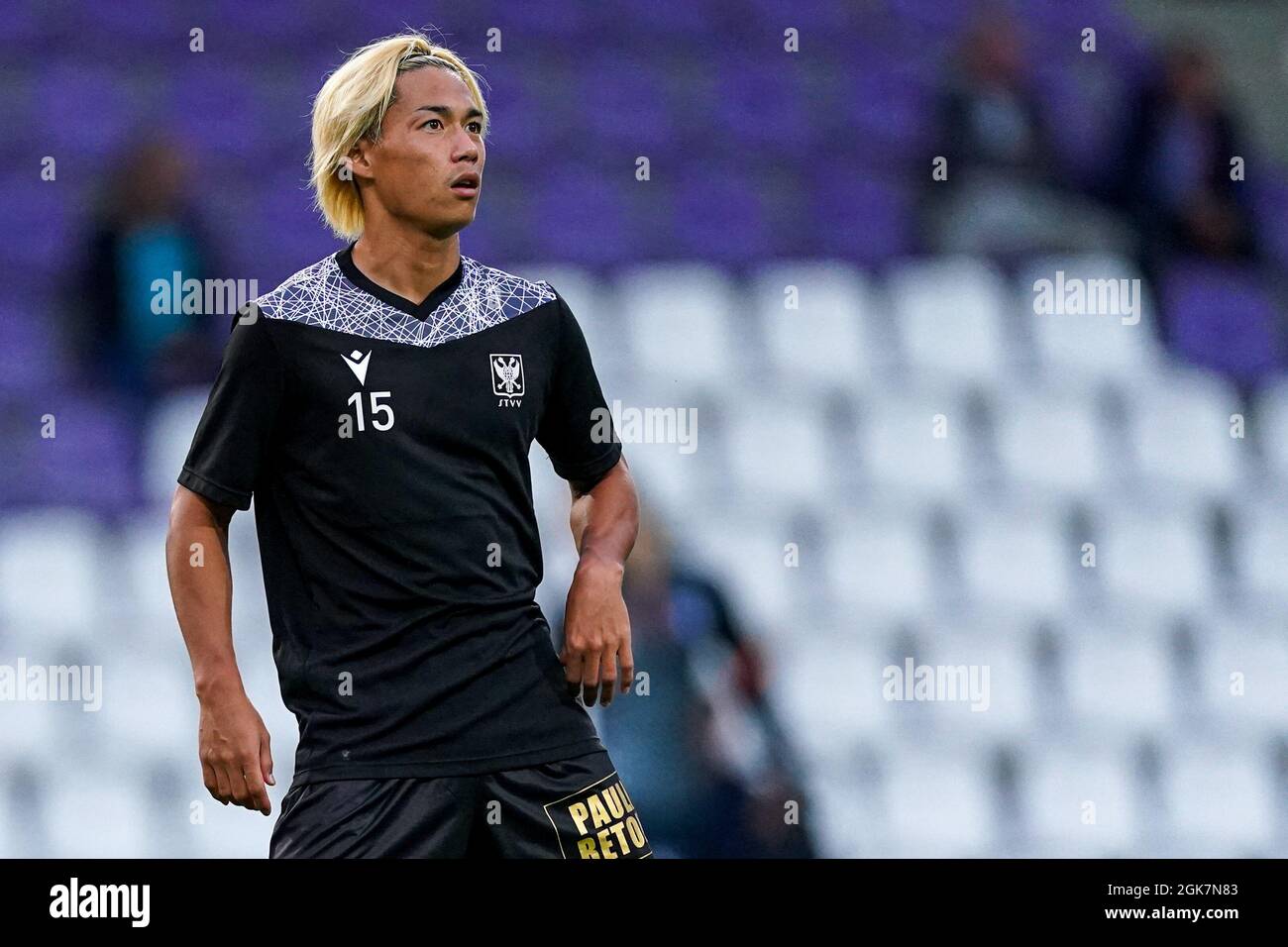 ANTWERP, BELGIUM - SEPTEMBER 13: Daichi Hayashi of STVV during the Jupiler Pro League match ...