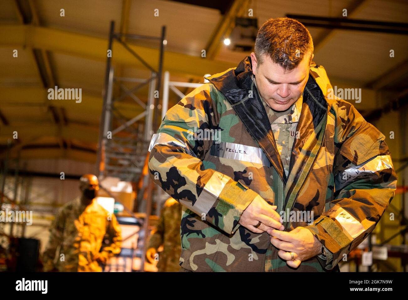 U.S. Air Force Col. Brian Filler, 501st Combat Support Wing commander ...