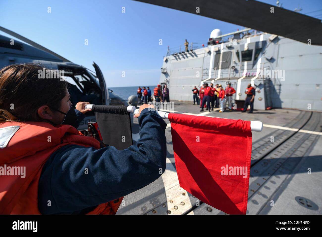 210826-N-UP745-1295 ATLANTIC OCEAN (Aug. 26, 2021) A Damage Control ...