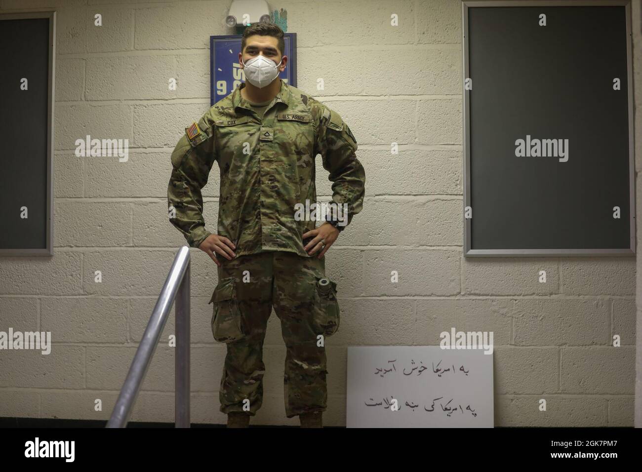 U.S. Army Pfc. Dominic Cox, an indirect fire infantryman with 1st ...
