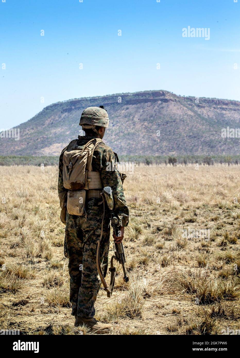U.S. Marine Corps Lance Cpl. Andres Reyes, a rifleman with Company B ...