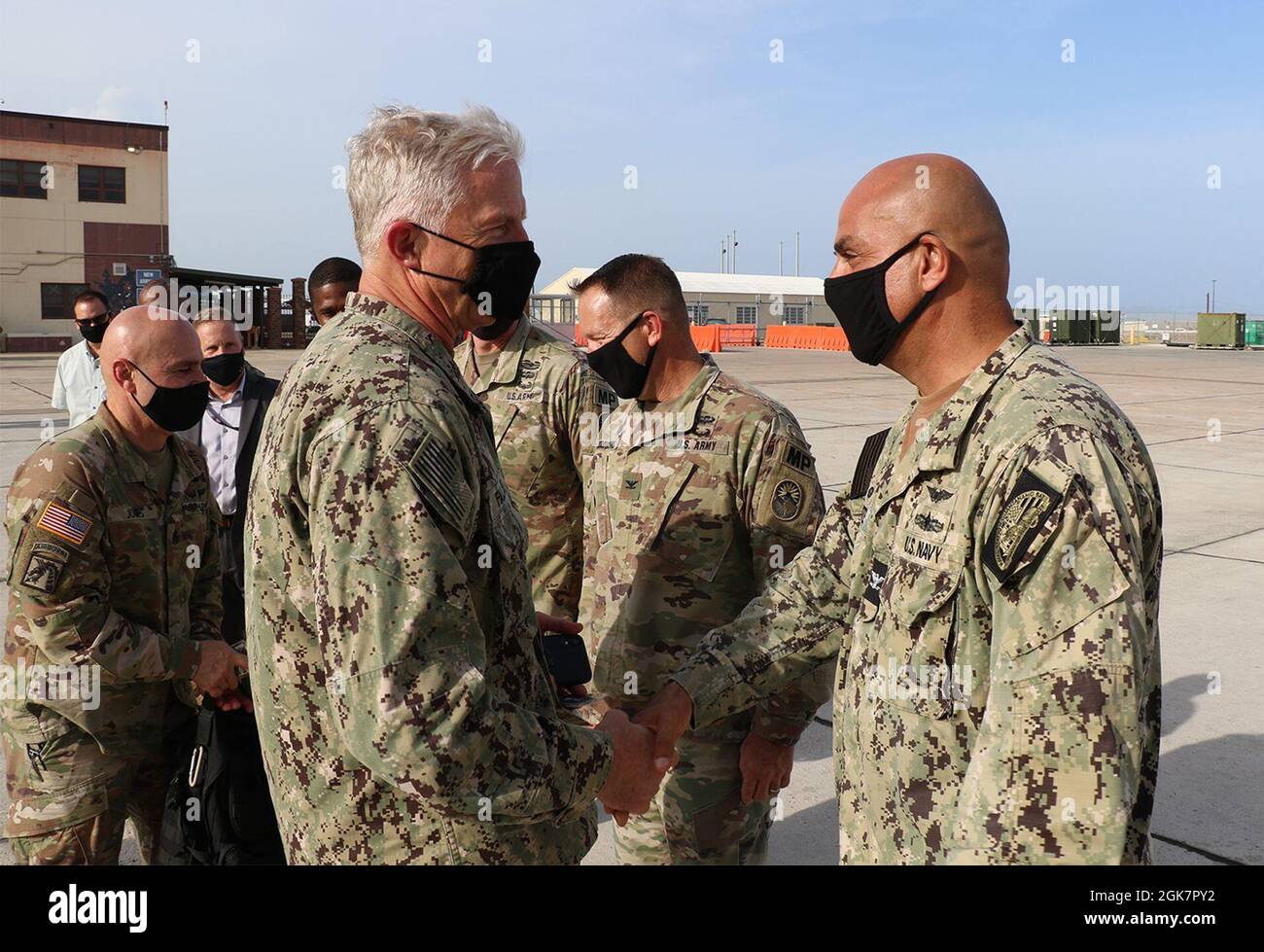 Adm. Craig Faller and Capt. Samuel White say farewell upon leaving ...