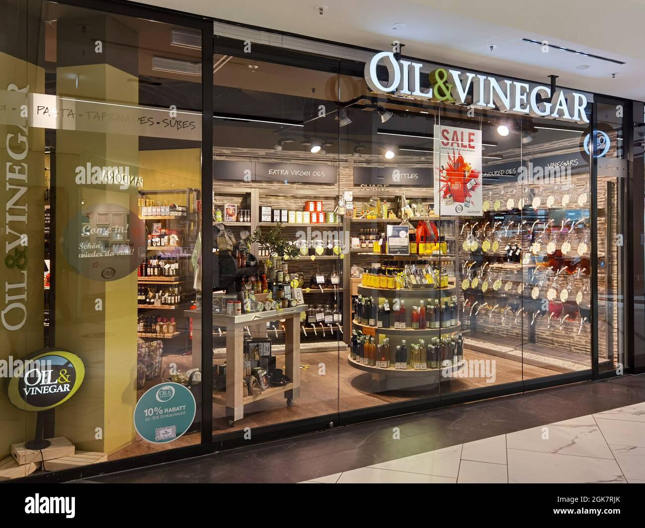 Berlin, Germany - September 1, 2021: Shop window of a store in the ...