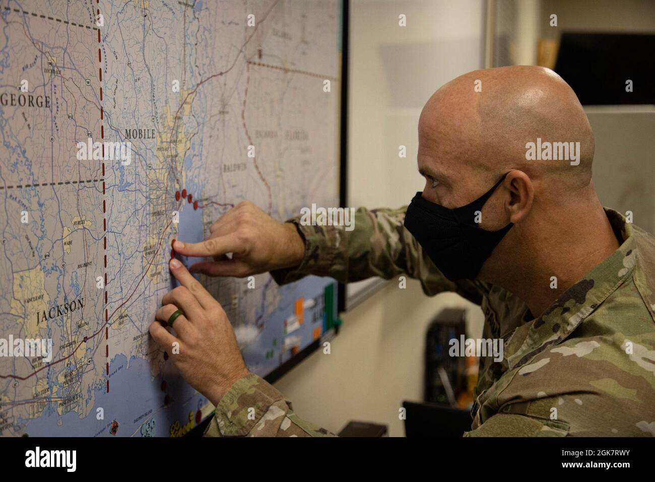Cpt. Russell Parman of the 711th Combat Sustainment Support Battalion ...