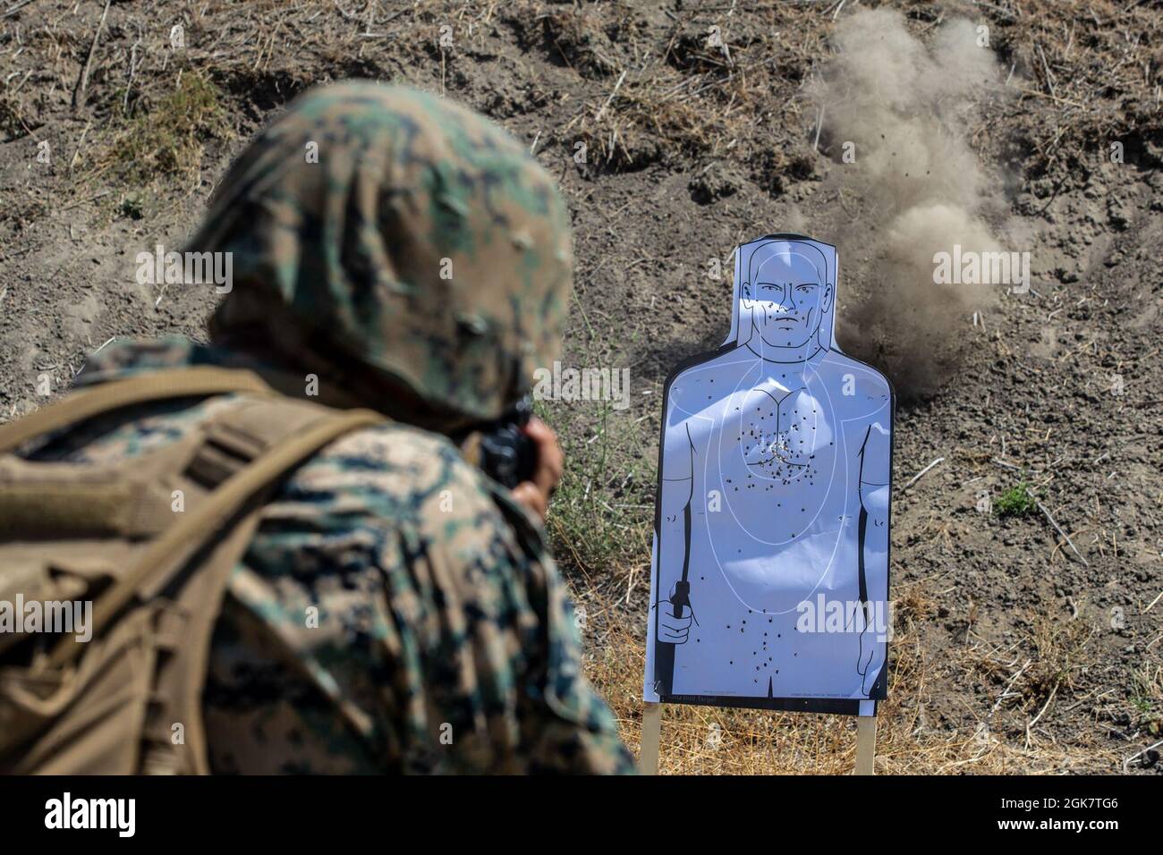 U.S. Marine Staff Sgt. Jason Valladares, a navigational aids technician ...