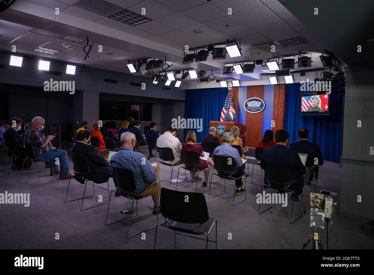 Pentagon Press Secretary John F. Kirby and Commander of U.S. Central ...