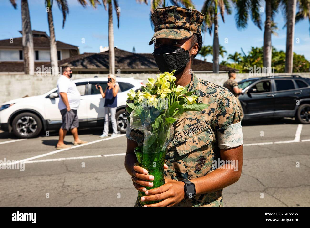 U.S. Marine Corps Cpl. Jessica Buckley, base commanding officer driver ...