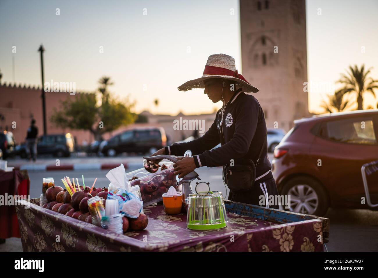 Street scene in the Marrakesh, Morocco, Africa Stock Photo - Alamy