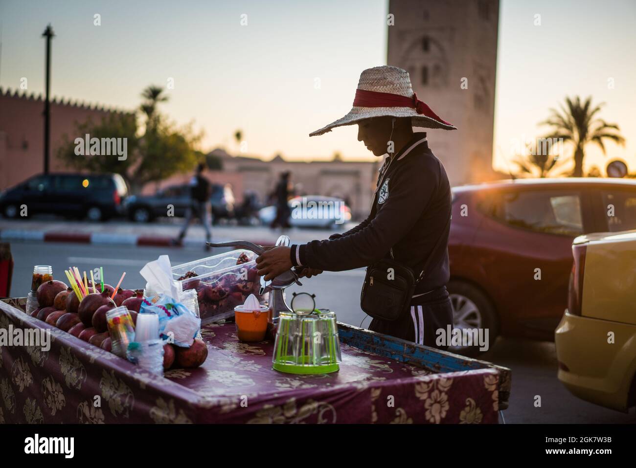 Street scene in the Marrakesh, Morocco, Africa Stock Photo - Alamy
