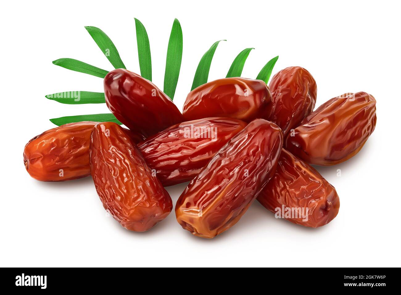 Dates isolated on white background with clipping path and full depth of ...