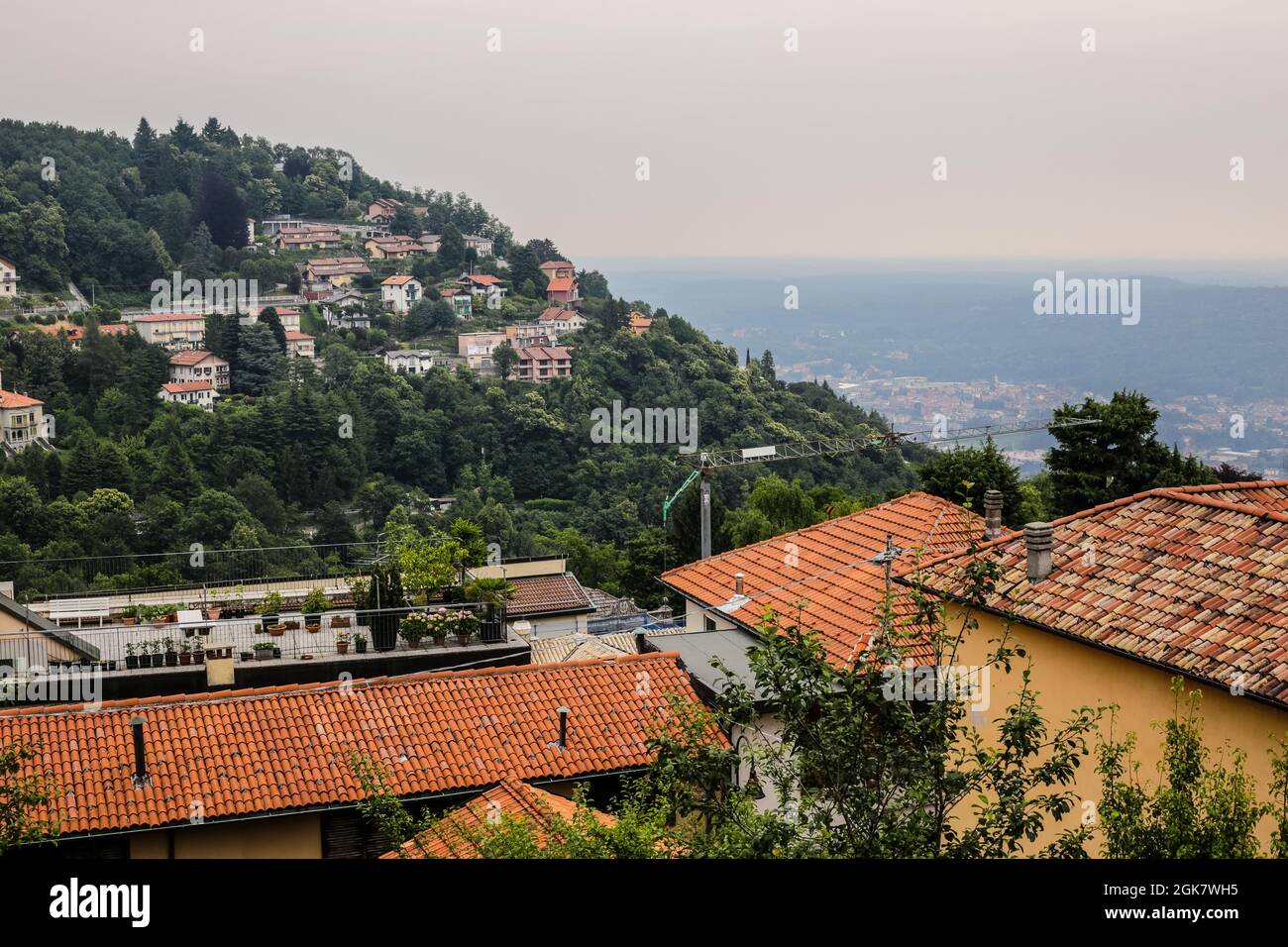 View of Traditional Old Buildings in Lake Como Stock Photo - Alamy
