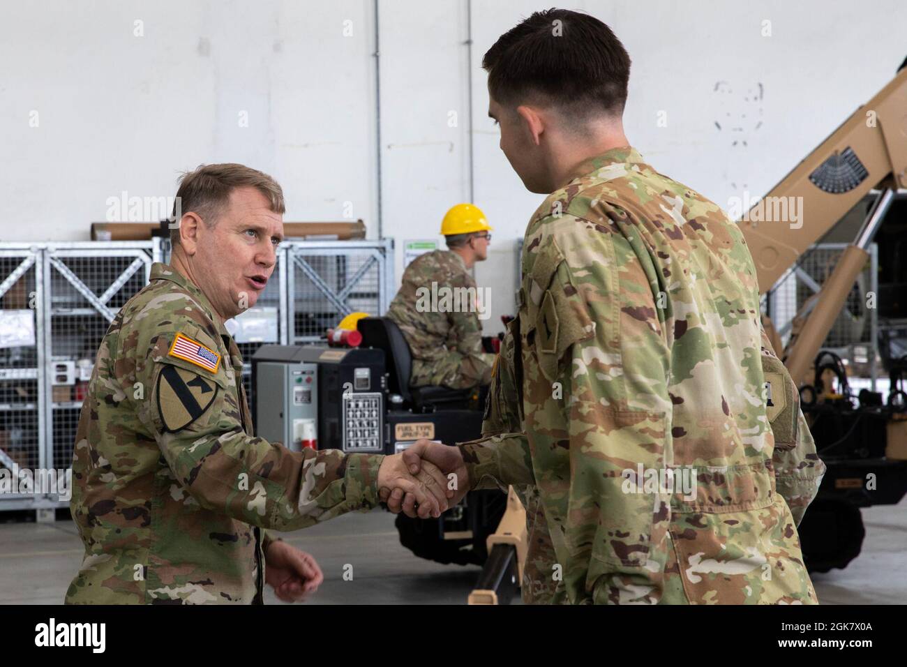 U.S. Army Brig. Gen. Matthew Van Wagenen (left), V Corps deputy ...