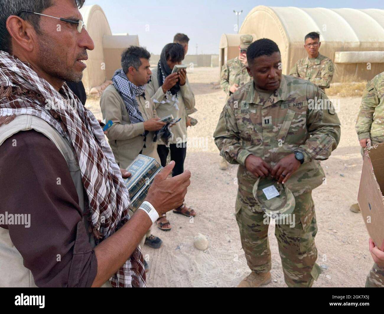 U.S. Army Chaplain's Team Soldiers from the 54th Signal Battalion ...